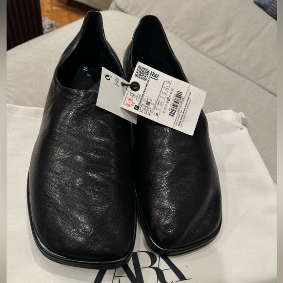 Zara | Shoes | Lay Soft Leather Shoes | Poshmark